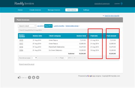 How Do I Generate A Report Of Fully Paid Invoices Handdy Invoice