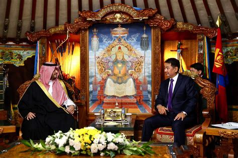 Ерөнхийлөгч У Хүрэлсүх Саудын Арабын Хаант улсын Ханхүүтэй уулзлаа