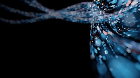 Premium Photo Abstract Digital Binary Data Transmitting Depth Of