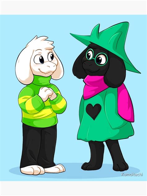Ralsei And Asriel Poster For Sale By Kumoitachi Redbubble