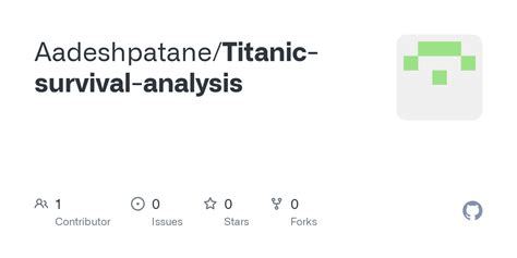 github aadeshpatane titanic survival analysis