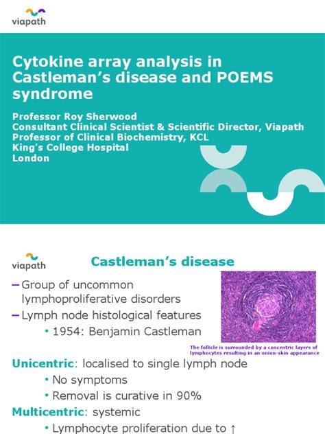 Cytokine Array Analysis In Castlemans Disease And Poems Syndrome Pdf Immune System Medicine