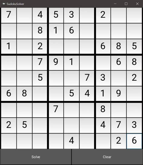 Sudoku Solver Ss Web Services