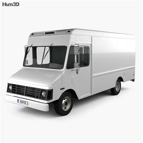 Chevrolet P30 Van 1995 3d Model Download Van On