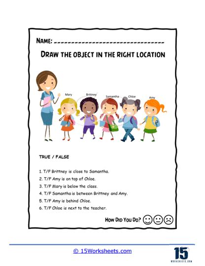 object location worksheets 15