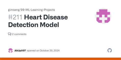 Heart Disease Detection Model · Issue 211 · Gimseng99 Ml Learning