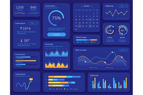 Hud Interface Futuristic Ui Screen With Data Display Statistic Graph By Tartila TheHungryJPEG