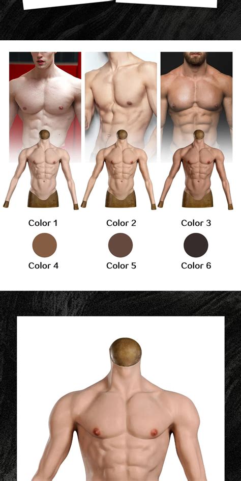 8th generation fake abs realistic silicone muscle suit