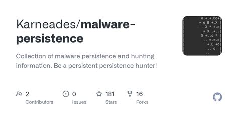 Github Karneadesmalware Persistence Collection Of Malware
