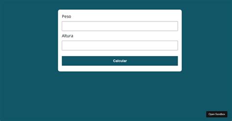 Calculadora Imc Js Codesandbox