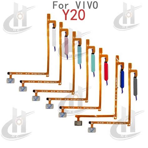 Fingerprint Touch Sensor Finger Power Switch On Off Side Button Key Flex Cable For Vivo Y20