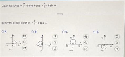 Solved Graph the curves r cosθ and r sinθ Identify Chegg