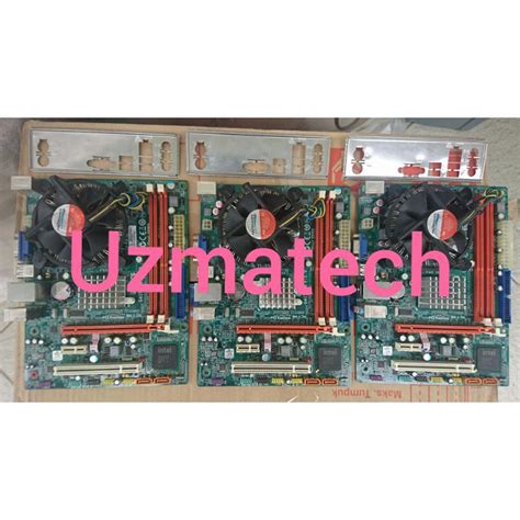 Jual Mobo Ecs G T M V Plus Prosesor Core Duo E Lengkap Dengan Hsf Shopee Indonesia