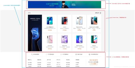 小米商城主页面的实现（html css） 小米商城的网页代码 csdn博客