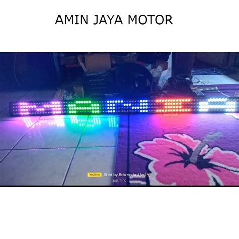 Jual Strobo Kaca Running Tex 4 Baris Setting Tex Via Wifi Hp Android