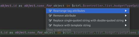 Expecting Newline Or Semicolon In Angularjs Pughtml Templates Ides Support Intellij Platform
