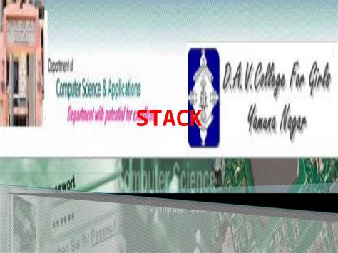 Pptx Stack Stack Stack Operations Stack Operations Push Algorithm Push Algorithm Pop Algorithm