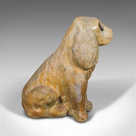 Pair Of Antique Cocker Spaniel Figures English Plaster Doorstops