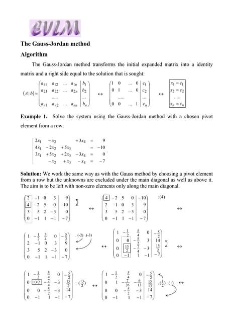 Inversion Of Matrix By Gauss Elimination Method