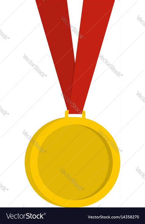Gold Medal Icon Isolated Royalty Free Vector Image
