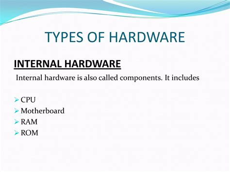 Hardware And Software Ppt