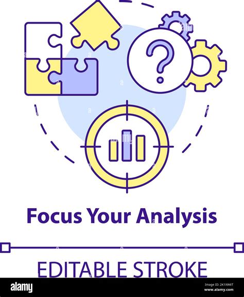 Focus Your Analysis Concept Icon Stock Vector Image And Art Alamy