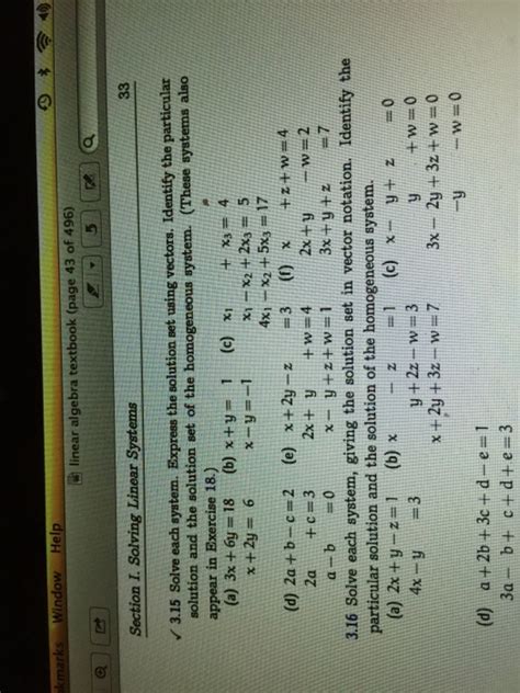 Solved Solve Each System Express The Solution Set Using Chegg Com