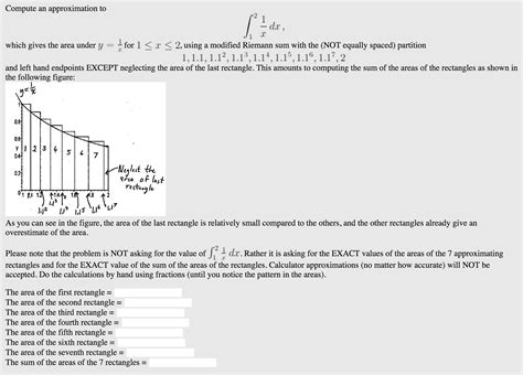 solved compute an approximation to which gives the area