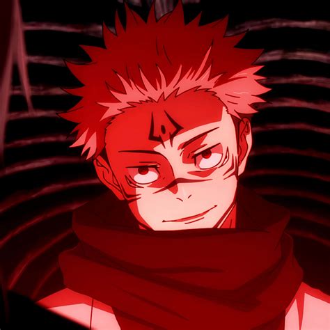 Download Sukuna Red Aura Profile Picture Wallpaper