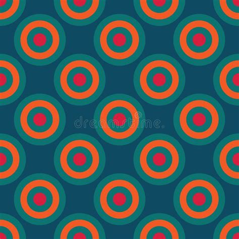Vector Modern Seamless Colorful Geometry Circles Pattern Color