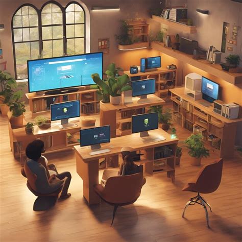 Premium Photo A Community Technology Lab Offering Access To Computers