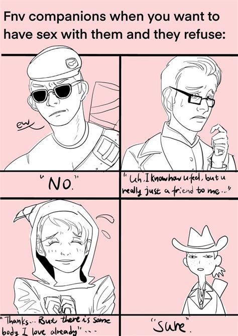 How Fnv Companions Refuse Your Sex Request R Newvegasmemes