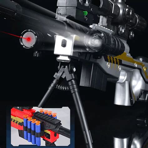 ₩48000에서 Awm 수동 싱글 샷 소프트 총알 장난감 총 저격수 소총 복제 소년 생일 선물 Cs 싸움 Dhgate