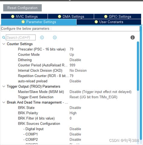 蓝桥杯嵌入式学习笔记 基于stm32g431rb 输出方波和不同占空比的pwm波 sconfigoc pulse csdn博客