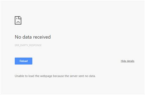 Cómo solucionar el error ERR EMPTY RESPONSE 2025