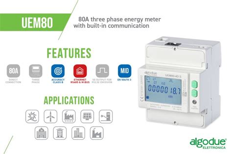 Algodue Elettronica On Linkedin Mid Energy Meter Uem80