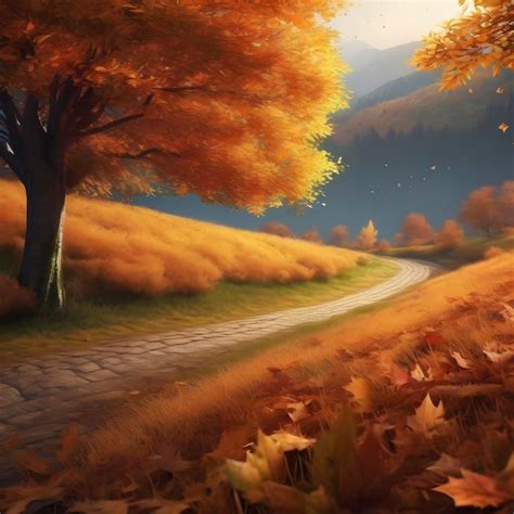 Lofi Aesthetic Orange Tree PSD High Quality Free PSD Templates For Download