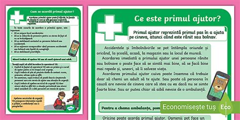 Ce Este și Cum Se Acordă Primul Ajutor Planșe