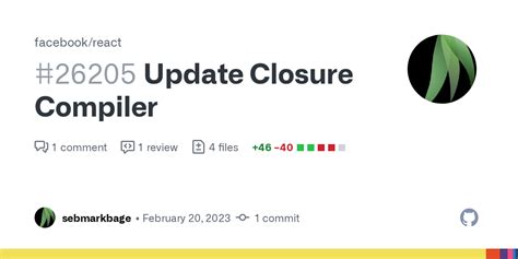 Update Closure Compiler By Sebmarkbage · Pull Request 26205 · Facebook