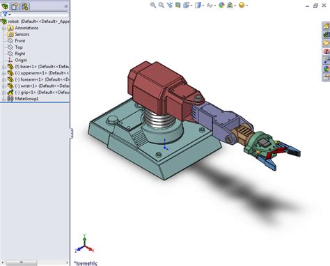Export A SolidWorks Robot Assembly Model MATLAB Simulink