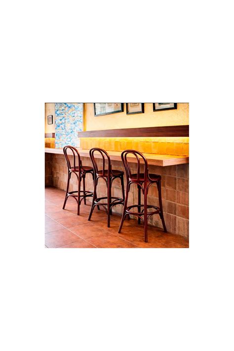 Taburete Thonet Nogal Altura 75 Cm