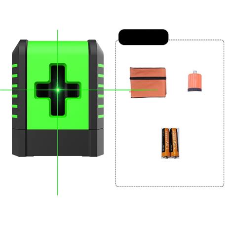 2 Lines Laser Level Self Levelling Green Red Beam Laser Horizontal Vertical Cross Line With