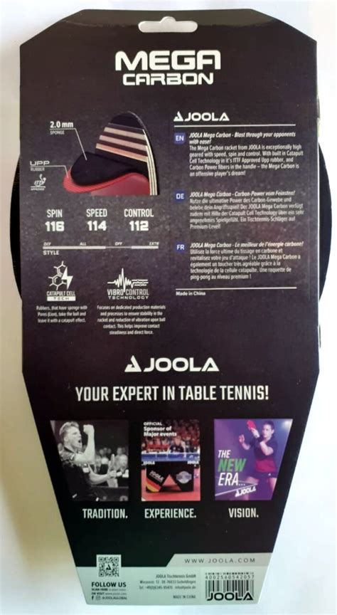 JOOLA SCHLAGER MEGA CARBON PALETA TENIS MASA - TTSport