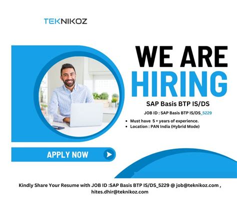 Teknikoz On Linkedin Hiring Sap Btp Sapbasis Techjobs Careeropportunities Sapjobs…