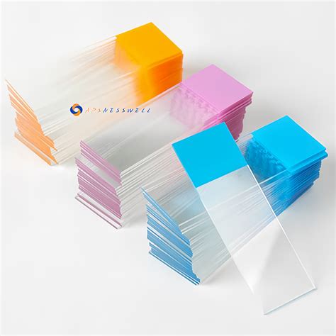 Apsnesswell Color Frosted End Microscope Slides Microscope Specimen Slides