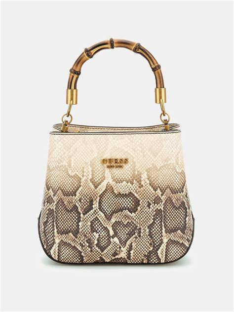 guess® sibel python print mini handbag women