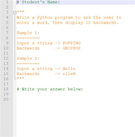 Solved Student S Name Write A Python Program To Ask The Chegg