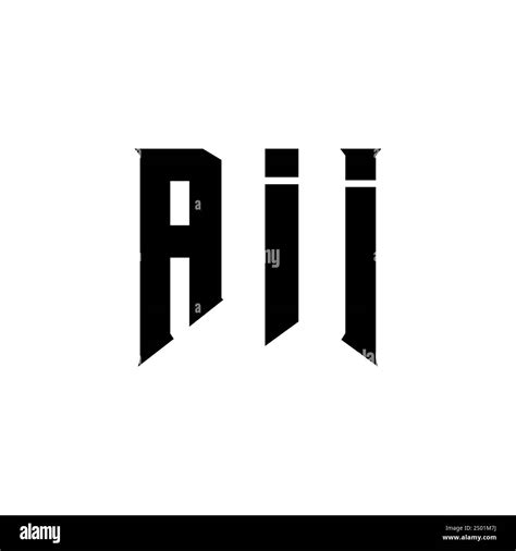 Aii Letter Logo Design For Technology Company Aii Logo Design Black