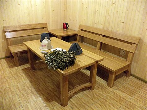 Мебель для бани и сауны из массива дерева на заказ - Антик Мебель