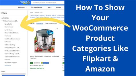 How To Show Your Woocommerce Product Categories Like Flipkart And Amazon Hindi Youtube